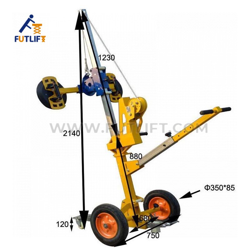 China Glass lift trolley,Glass lifter,Vacuum lifter,Glass moving ...